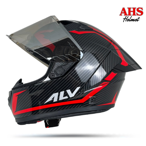 Jual HELM ALV GENESIS MOTIF NEW CARBON FULL FACE SINGLE VISOR | Shopee ...