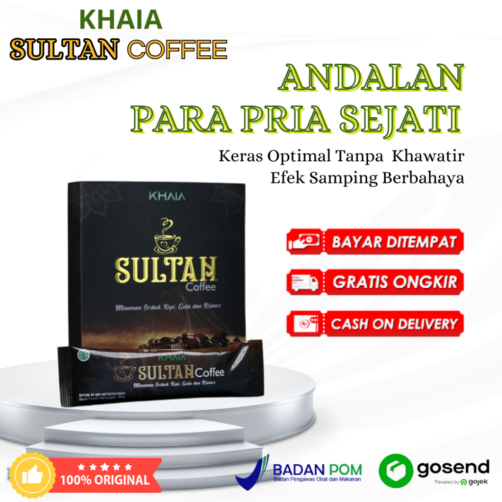 Jual Khaia Sultan Coffee Kopi Ginseng Penambah Stamina Pria Dewasa Kuat & Tahan Lama Tanpa Efek ...