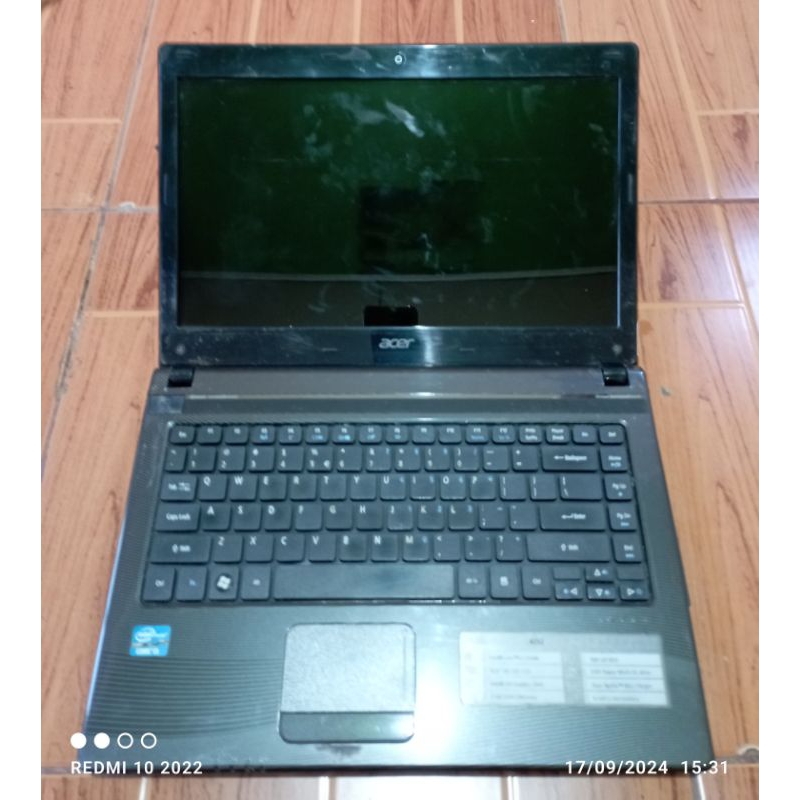 Jual Laptop Acer Aspire 4752 series Intel Core i3 DDR3 kondisi matot ...