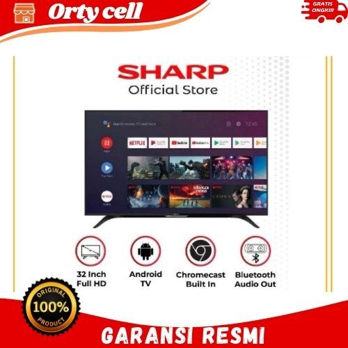 Jual Sharp 2T-C32EG1i B Google TV 32 Inch HD 32EG1i | Shopee Indonesia