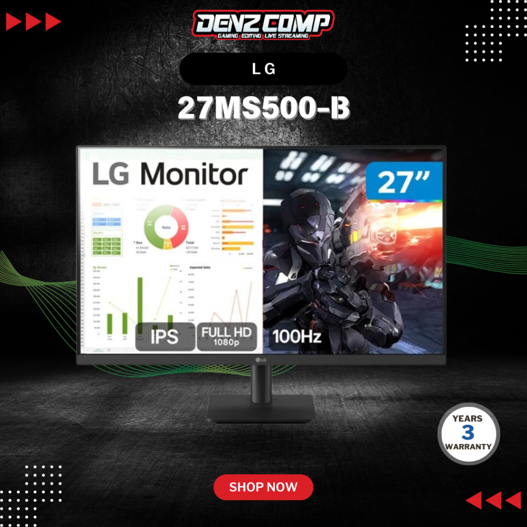 Jual Monitor LG 27MS500-B IPS IPS Full HD 100Hz LG 27MS500-B AMD ...