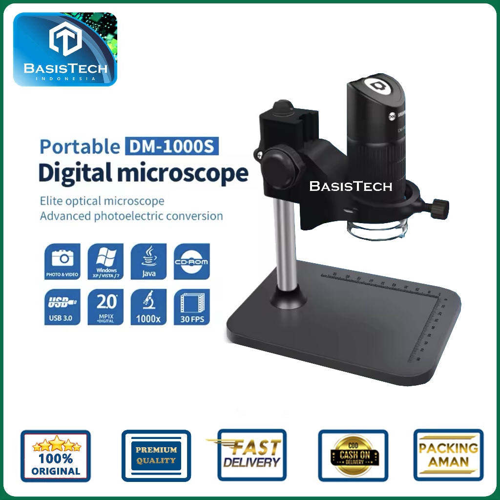 Jual MIKROSKOP DIGITAL SUNSHINE MICROSCOPE DM-1000S ORIGINAL | Shopee ...