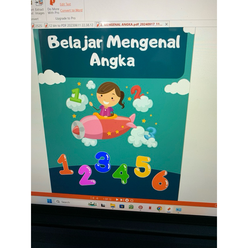 Jual LATIHAN SOAL TK / PAUD MENGENAL ANGKA 12 LEMBAR | Shopee Indonesia