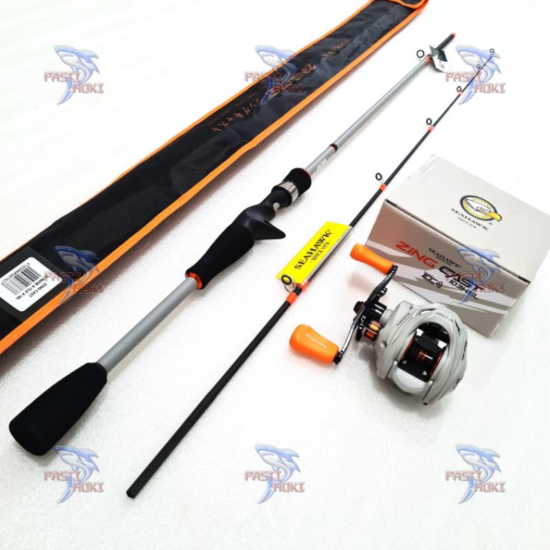 Jual Set Pancing BC Casting Joran Dan Reel Seahawk Zing Cast 180 198 ...