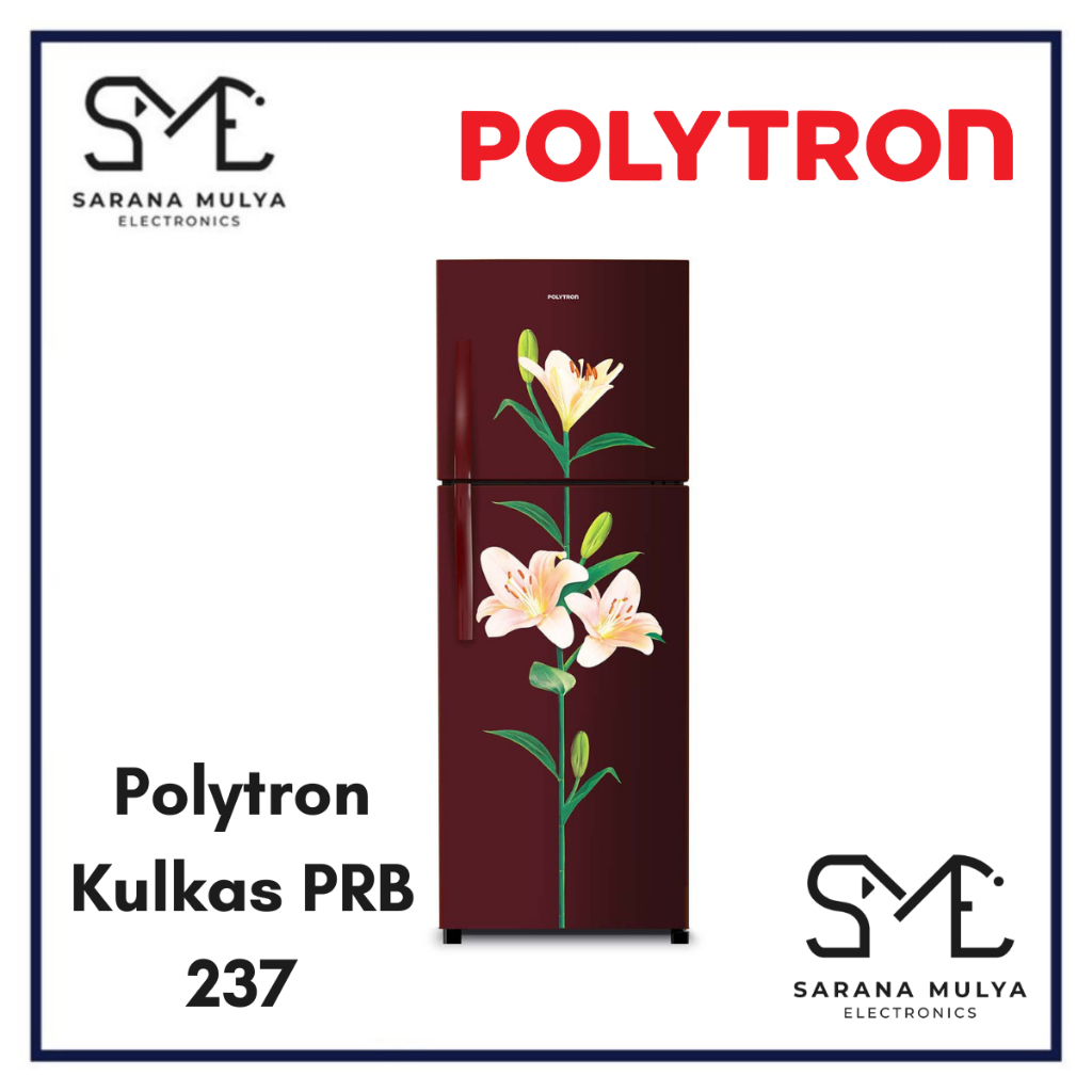 Jual POLYTRON KULKAS 2 PINTU PRB 237 - LEMARI ES 2 PINTU 220L TANPA ...