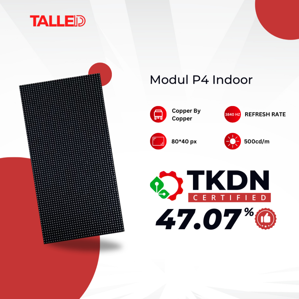 Jual MODUL VIDEOTRON P4 INDOOR TALLED TKDN | Shopee Indonesia