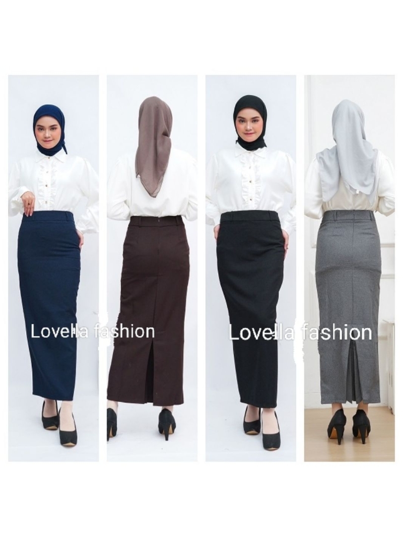 Jual ROK SPAN KERJA/ROK KANTOR/ROK KULIAH TERBARU/ROK OSPEK S-5L ...