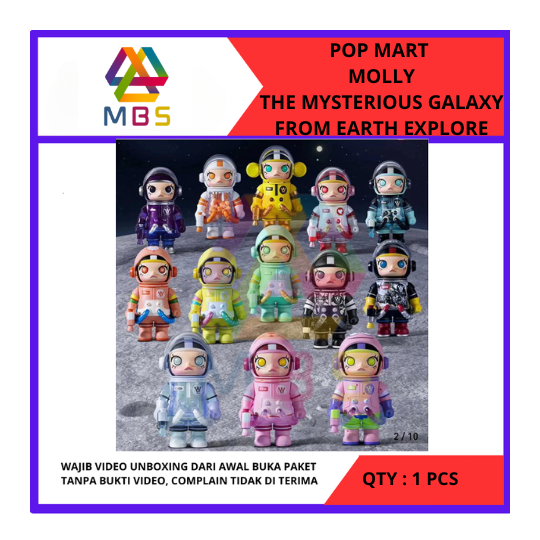 Jual ORIGINAL 100 % POPMART MOLLY THE MYSTERIOUS GALAXY FORM EARTH ...