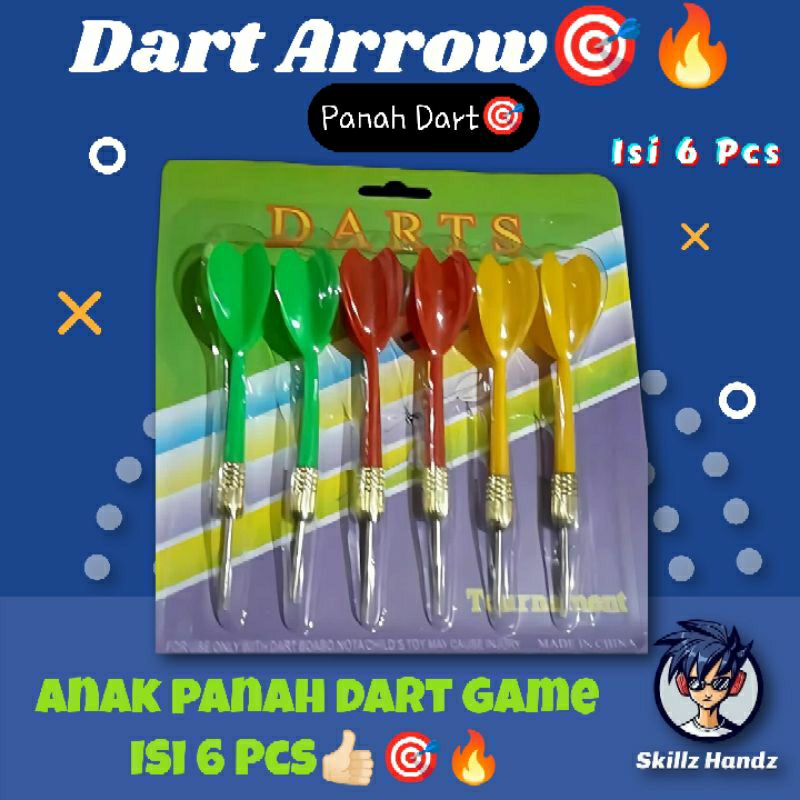 Jual Dart Arrow Game Panah (Isi 6 Pcs) | Shopee Indonesia