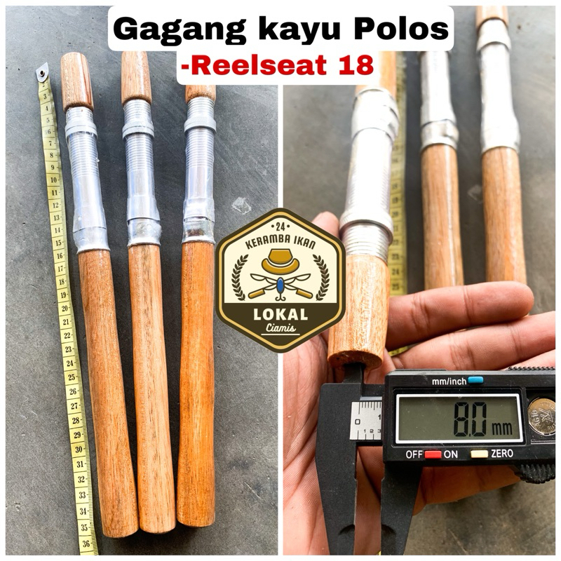 Jual GAGANG JORAN KAYU POLOS | REELSEAT ALUMUNIUM NO 18 | cocok untuk ...