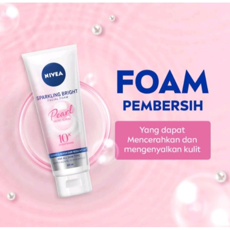 Jual Nivea Facial Foam Sparkling Bright 100ml | Shopee Indonesia