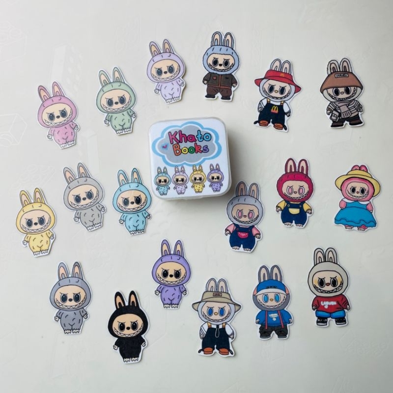 Jual Stiker Labubu Viral popmart 18 pcs | Shopee Indonesia