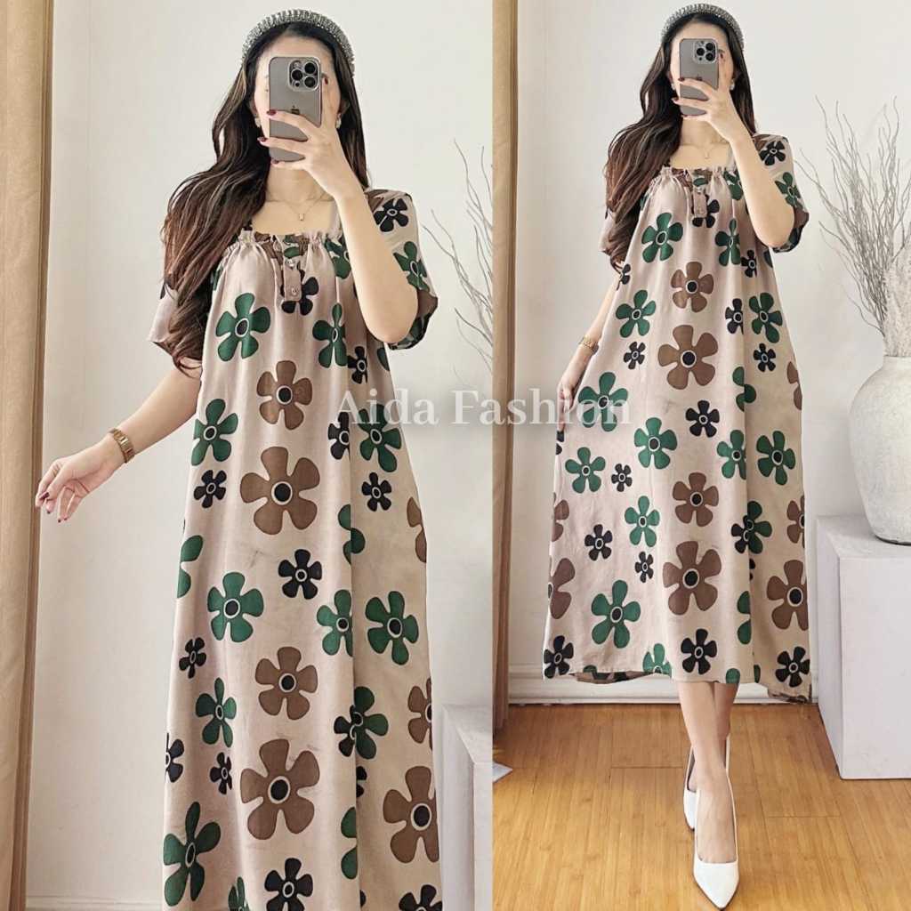 Jual Daster Fuji Busui Bumil Kancing Depan / Dress Wanita Rayon Ibu ...