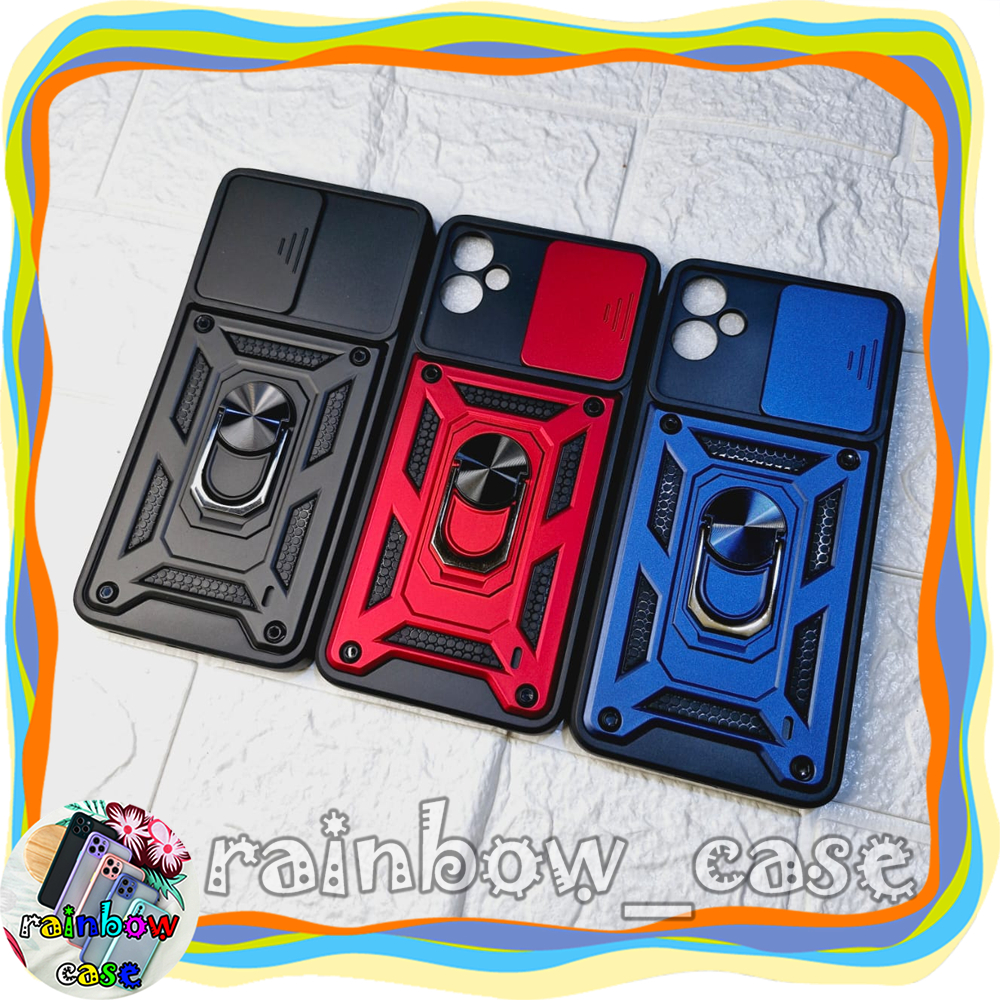 Jual SAMSUNG A04E CASE TRANSFORMER 2 IN 1 SLIDE CAMERA RINGSTAND ...