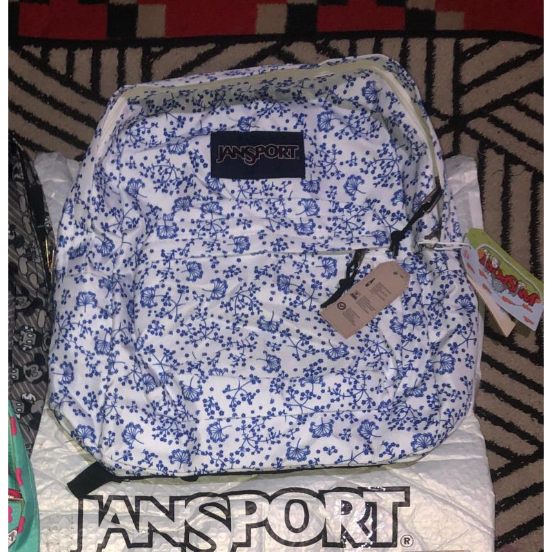 Jual Jansport Flower Blue | Shopee Indonesia