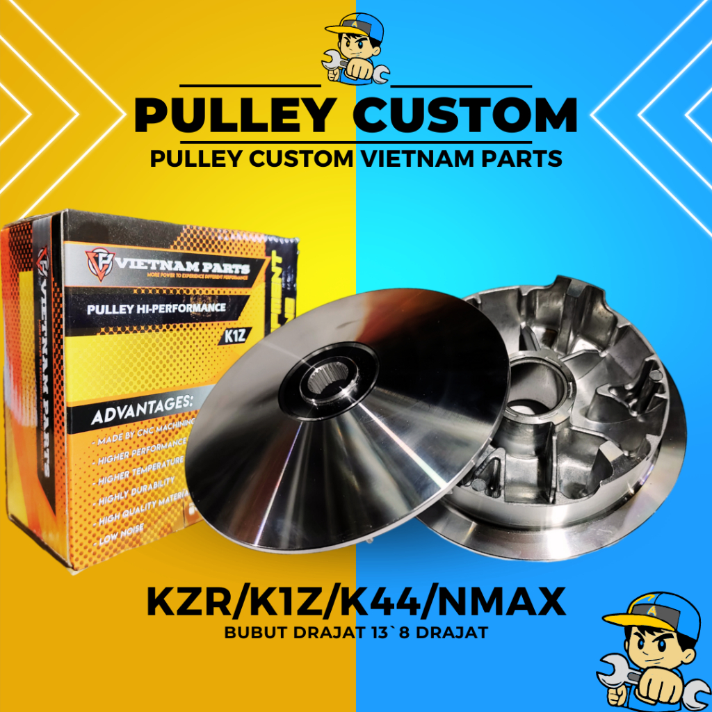 Jual PULLEY CUSTOM K1Z PCX 160 PCX 150 VARIO 160 K1Z ADV 150 K97 BIG ...