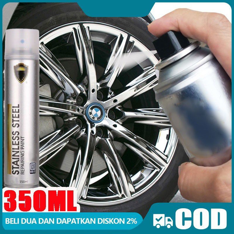 Jual Cat Krom Stainless Steel Chrome Cat Semprot Besi Baja Aluminium ...