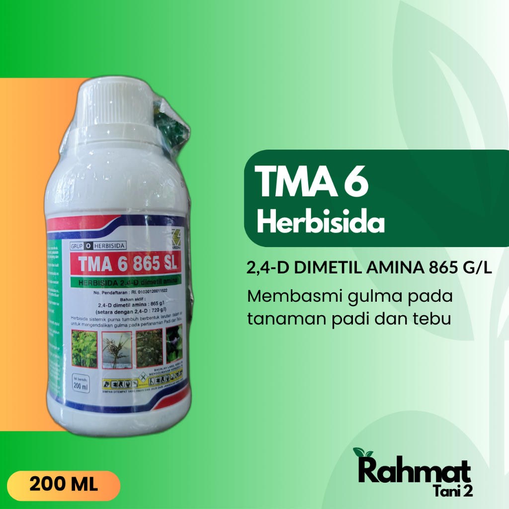 Jual TMA 6 - Herbisida Racun Rumput dan Gulma Tanaman Padi dan Tebu (200 ml) | Shopee Indonesia