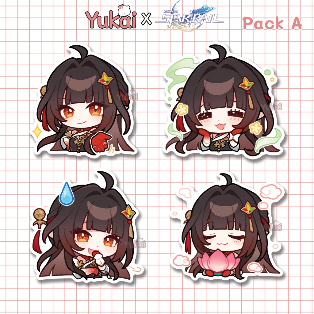 Jual Stiker Pack Lingsha Honkai Star Rail (HSR) Premium, Sticker Anime ...