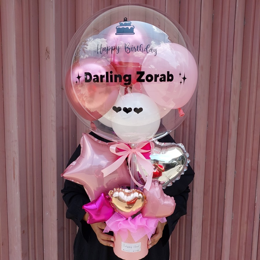 Jual Bucket Balon Buket Balon Ulang Tahun Foil Kado Wisuda Grand ...