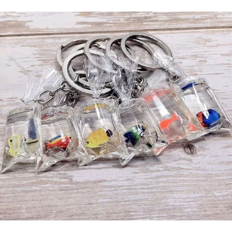 Jual gantungan kunci ikan dalam plastik | Shopee Indonesia