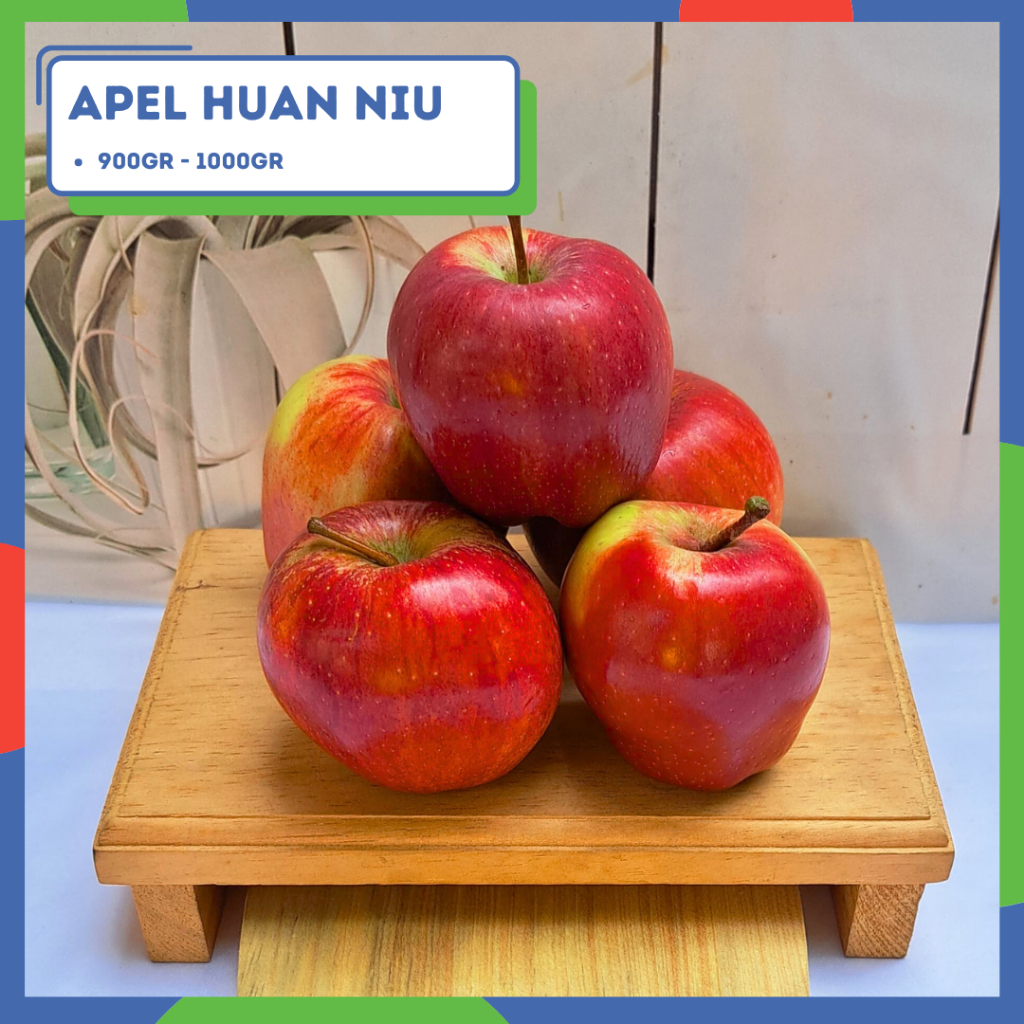 Jual Apel RRC Merah/Hua Niu Fresh Import Pack 900gr - 1kg | Shopee ...