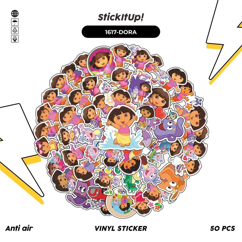 Jual COD 100 Pcs Stiker Pack DORA THE EXPLORER Lucu Aesthetic Vynil ...