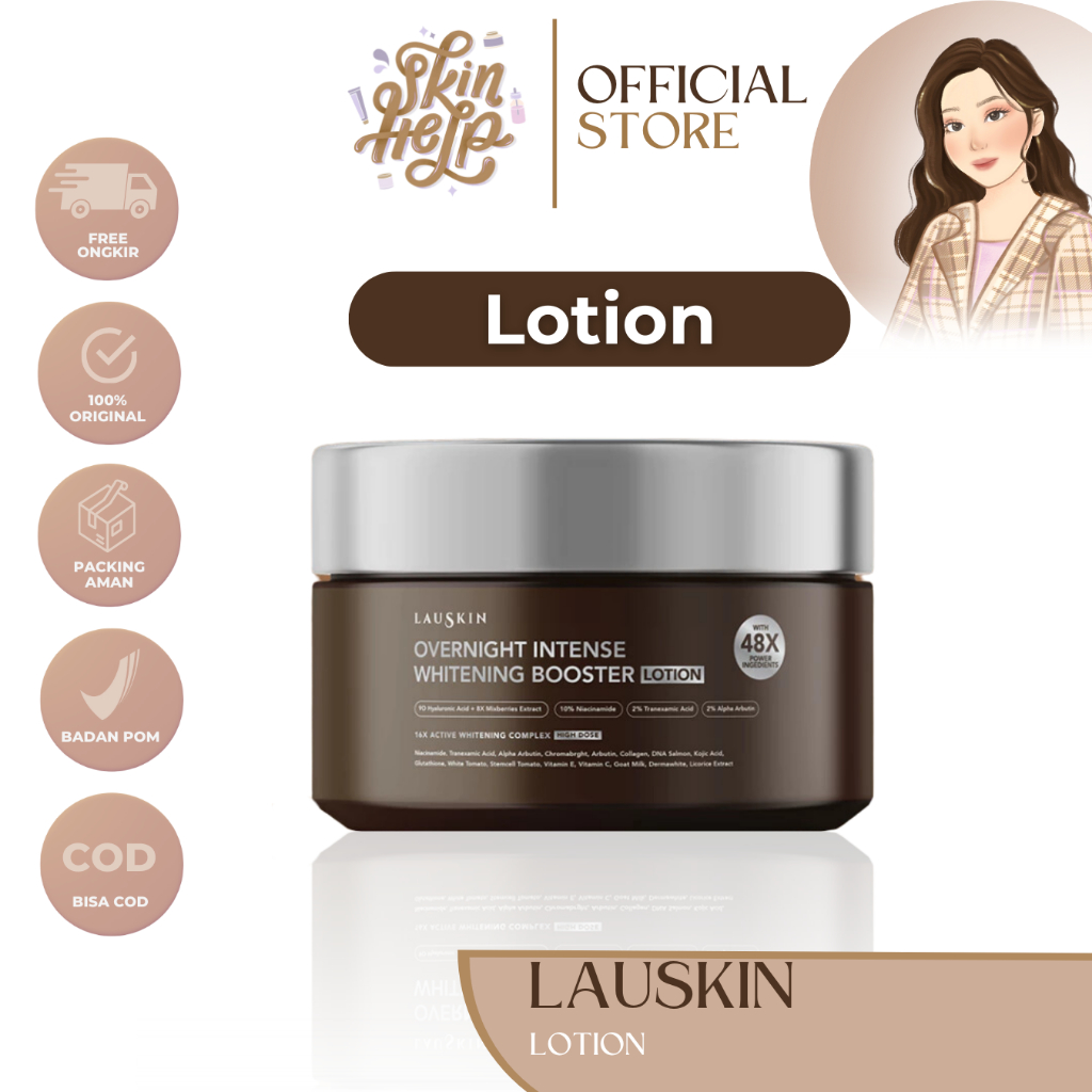 Jual Lauskin - LOTION | Overnight Intense Whitening Booster Lotion ...