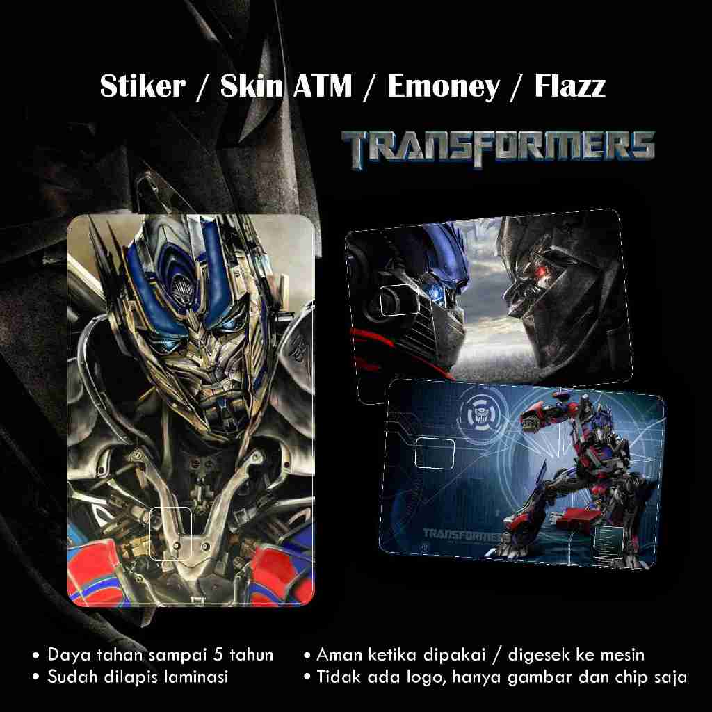 Jual Stiker ATM Transformer / Garskin / Skin Kartu ATM / Emoney / Flazz ...