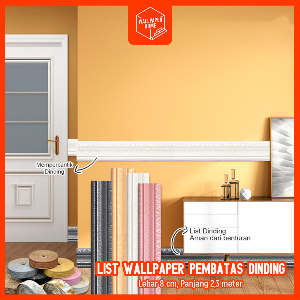 Jual Wall Border List / Wallborder Foam 3D /Walpaper List dinding 2.3 ...