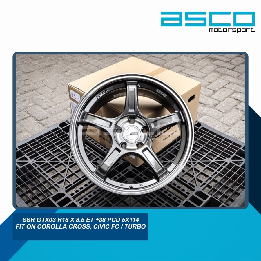 Jual SSR GTX03 R18 x 8.5 ET +38 PCD 5x114 Fit On Corolla Cross, Civic ...
