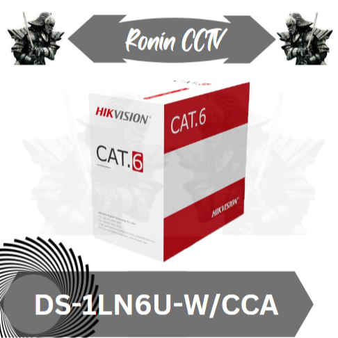 Jual KABEL LAN UTP CAT6 HIKVISION 305 m DS-1LN6U-W/CCA Network Cable (CCA,0.565 mm) | Shopee ...