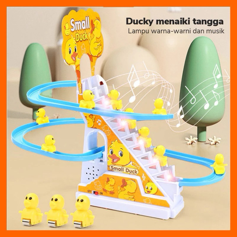 Jual MAINAN BEBEK NAIK TANGGA - MAINAN ANAK TRACK SELUNCUR BEBEK ...
