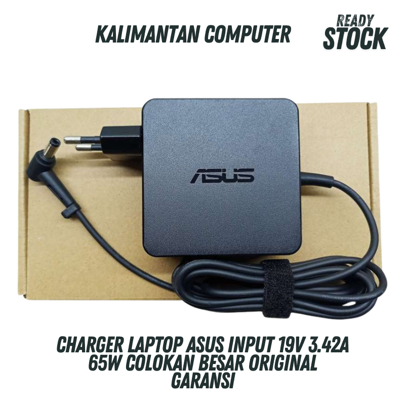 Jual Charger Adaptor Laptop ASUS Input 19V 3.42A 65W Colokan Besar ...