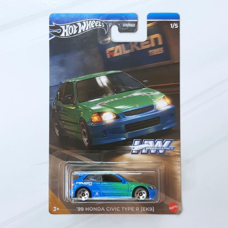 Jual Hot Wheels '99 Honda Civic Type R EK9 Falken | Shopee Indonesia