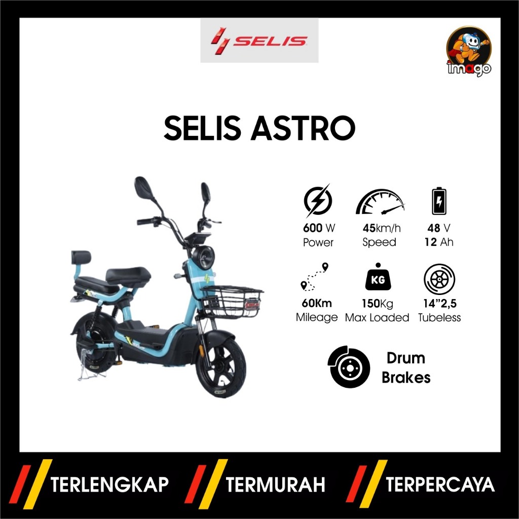 Jual SEPEDA LISTRIK SELIS ASTRO | Shopee Indonesia
