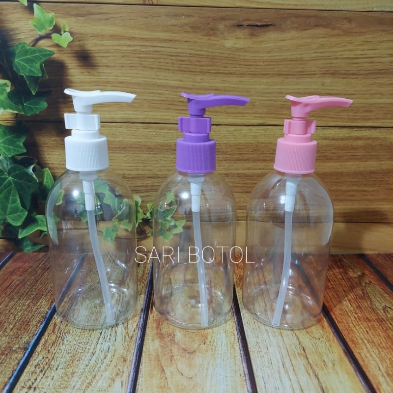 Jual BOTOL PUMP 250ML PET OVAL BENING / BOTOL KEMASAN SABUN CAIR 250 ML PUMP CLIP OIL VARIAN ...