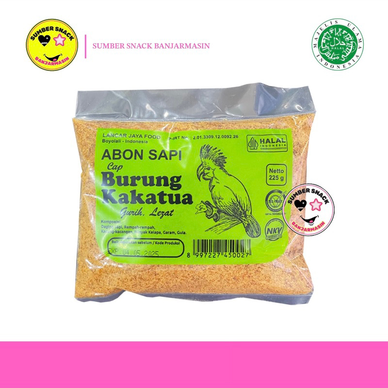 Jual Abon Sapi Cap Burung Kakatua (225g) | Shopee Indonesia