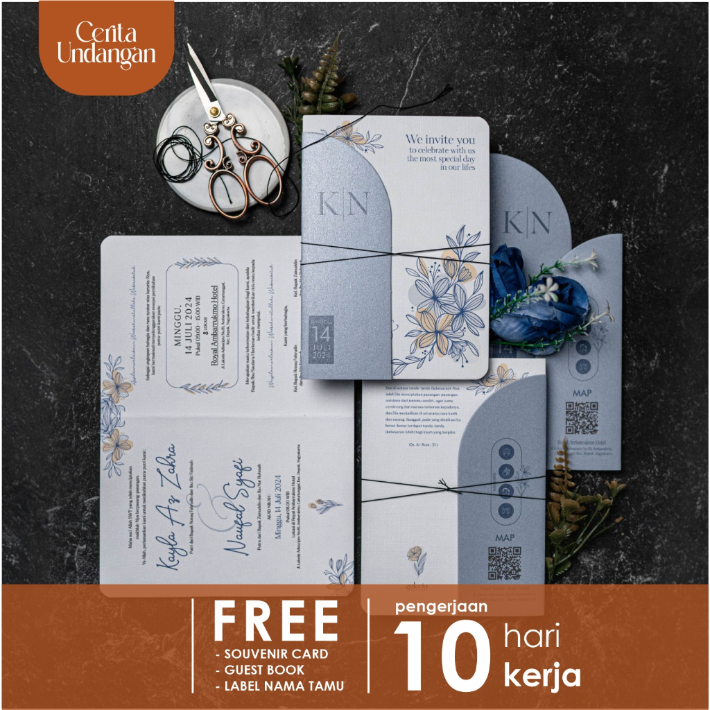 Jual Undangan Pernikahan aesthetic I Grace pack I by Cerita Undangan ...