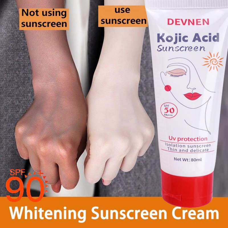 Jual Kojic Acid Sunscreen Sun Block SPF 50 PA+++ Sunblock Badan Fade ...