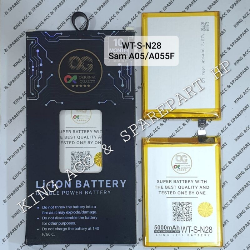 Jual NEW OG SUPER / BATERAI BATRE BATTERY WT-S-N28 SAMSUNG GALAXY A05 ...