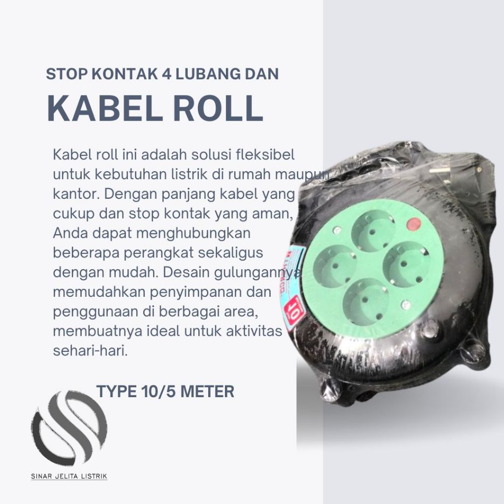 Jual Kabel Roll dengan Stop Kontak 4 Lubang MURAH Kota Bukittinggi ...