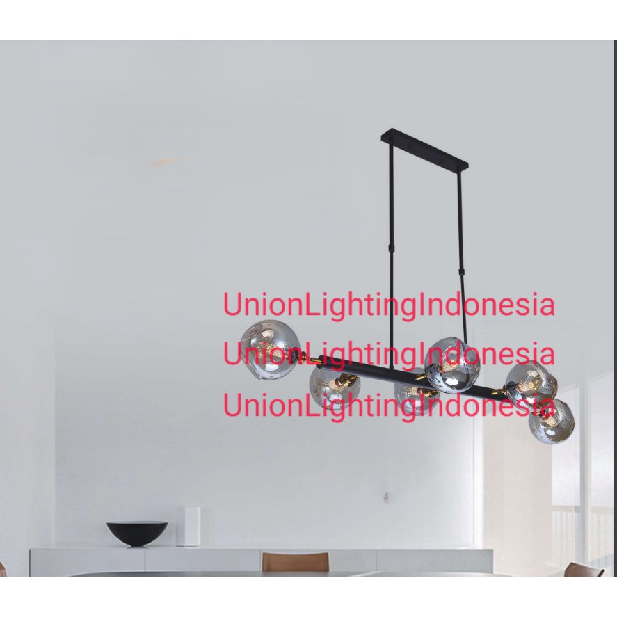 Jual SL9967-6 LAMPU GANTUNG MINIMALIS MODERN RUANG TAMU MEJA MAKAN CAFE RESTORAN DLL DEKORASI ...