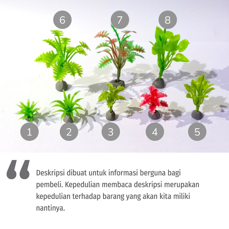 Jual Miniatur Tanaman Hutan Hujan Maket Aquascape Terrarium Diorama B36 ...