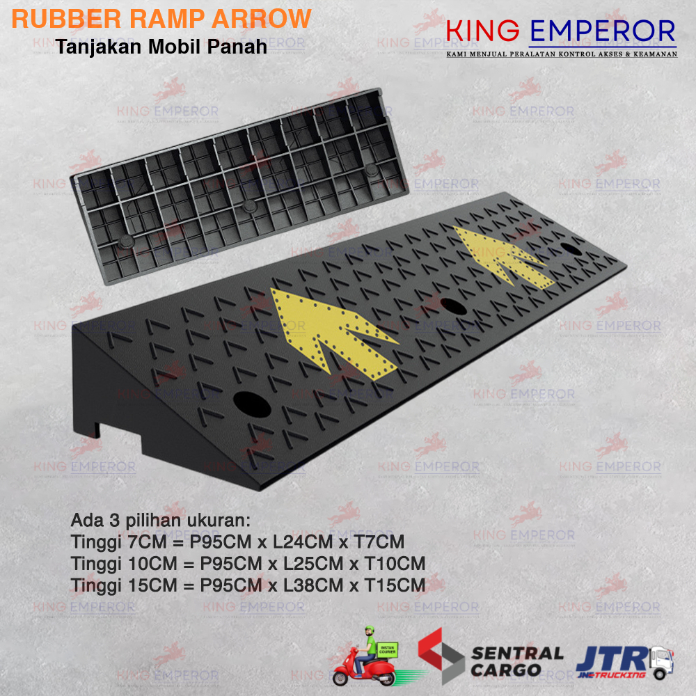Jual Rubber Ramp Arrow Driveway Car Ramp / Tanjakan Mobil Karet Rubber ...