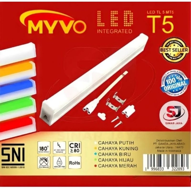 Jual Lampu LED Tube T5 AC 220V Cahaya Merah Myvo | Shopee Indonesia