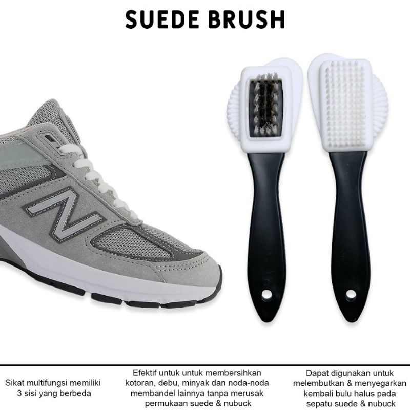 Jual Sikat Sepatu Suede Nubuck Brush Suede 3 Sisi 3 in 1 | Shopee Indonesia