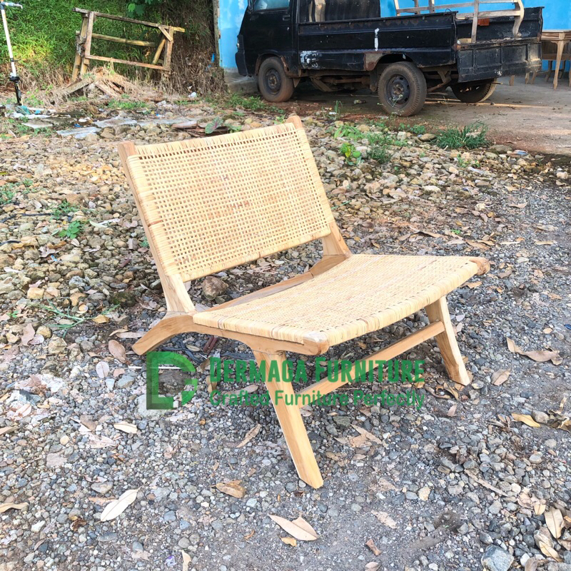 Jual KURSI SANTAI N FULL ROTAN KAYU JATI BARANG MENTAH DERMAGA ...