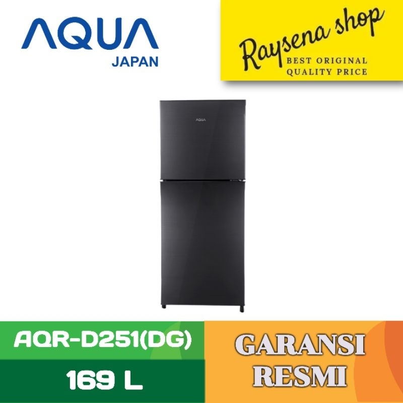 Jual AQUA KULKAS 2 PINTU KECIL SMALL 2 DOOR REFRIGERATOR AQR-D251(DG) | Shopee Indonesia