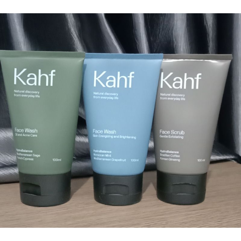 Jual kahf face wash oil acne care/ energizing/ exfoliating/ acne pore ...